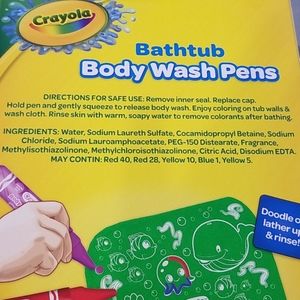 Crayola | Bath, Skin & Hair | Nwt Crayola Body Wash Bath Pens | Poshmark